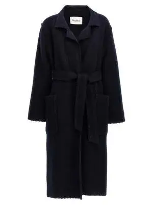 Max Mara Jene Wool And Cashmere Coat - Blue