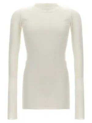 Rick Owens Rick Owens Men 'Rib Ls T' T-Shirt White