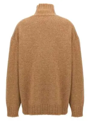 JIL SANDER Alpaca Blend High Neck Sweater