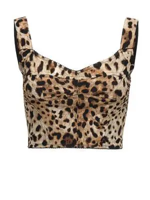 Dolce & Gabbana Leopardo' Bustier Top