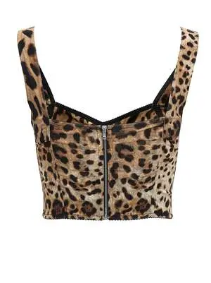 Dolce & Gabbana Leopardo' Bustier Top