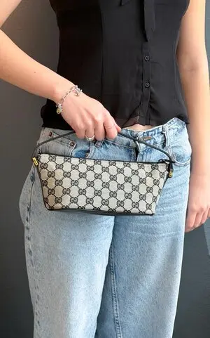 DEAR CLEMENTINE VINTAGE Gucci Boat Monogram Handbag