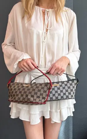 DEAR CLEMENTINE VINTAGE Gucci Boat Monogram Handbag