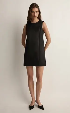 Posse Chester Cotton-silk Shift Mini Dress
