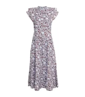 ME+EM Floral Midi Dress