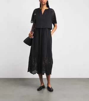 ME+EM Broderie Anglaise 2-in-1 Maxi Dress