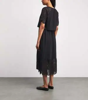 ME+EM Broderie Anglaise 2-in-1 Maxi Dress