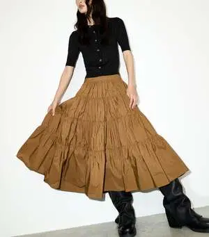 Max & Co. Taffeta Tiered Corolla Skirt
