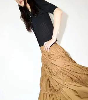 Max & Co. Taffeta Tiered Corolla Skirt