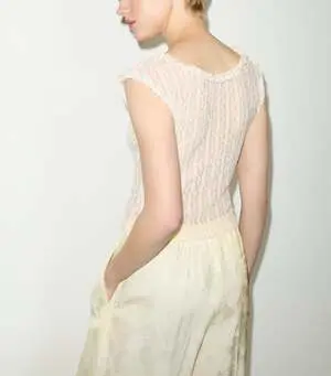 Max & Co. Lace Sheer Tank Top