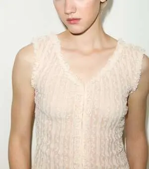 Max & Co. Lace Sheer Tank Top