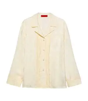 Max & Co. Lace-trim Shirt - Yellow