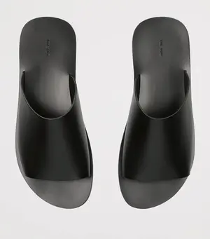 THE ROW Hugh Suede Slides
