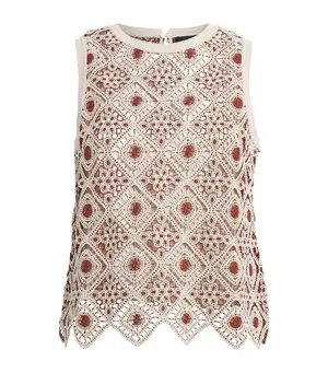 ME+EM Geometric Crochet Top