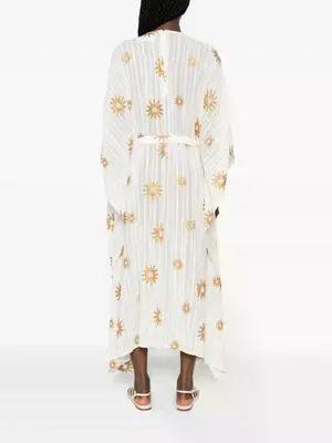Sundress Lavande Sun-print Lace-up Kaftan