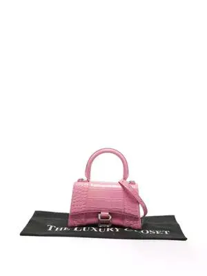 Balenciaga Xs Hourglass Top-handle Bag