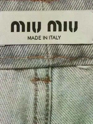 Miu Miu Straight-leg Raw-hem Jeans