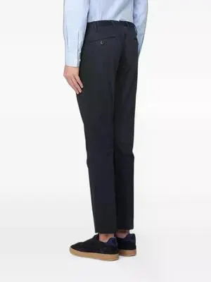 PT TORINO Straight-leg Cotton Trousers - Blue