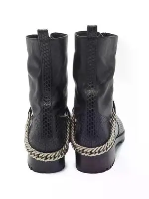 CHRISTIAN LOUBOUTIN Chain-strap Detail Combat Boots