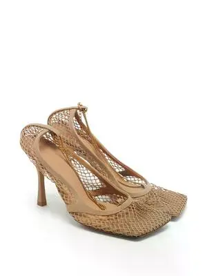 Bottega Veneta Stretch Mesh Heeled Pumps