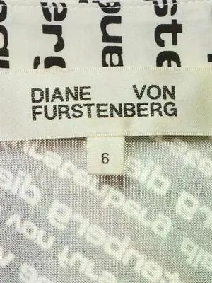 Diane Von Furstenberg Logo-print Wrap Midi Dress