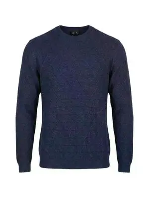 Emporio Armani Diamond-knit Crew Neck Sweater