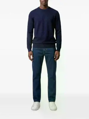 Emporio Armani Diamond-knit Crew Neck Sweater