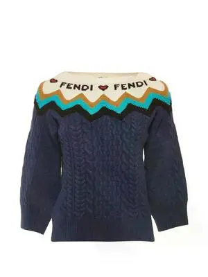 Fendi Cable-knit Sweater