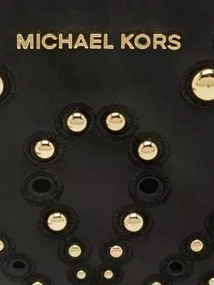 Michael Kors Adele Stud-embellished Wallet - Black