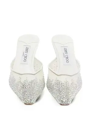JIMMY CHOO Embellished Heeled Mules