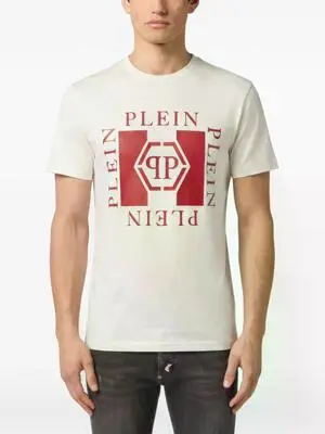 Philipp Plein Jersey T-shirt Plein Pp - Neutrals