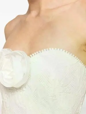 NISSA Strapless Mini Lace Dress