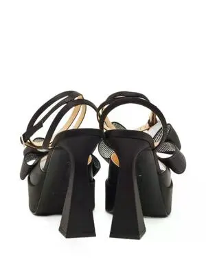 Mach & Mach Embellished Platform Sandals