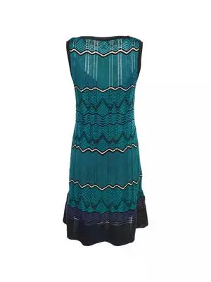 Missoni Chevron A-line Mini Dress - Blue