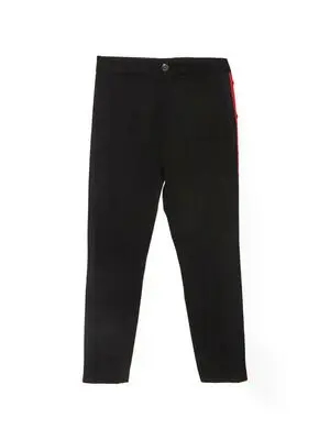 Gucci Side Stripe Straight-leg Trousers - Black
