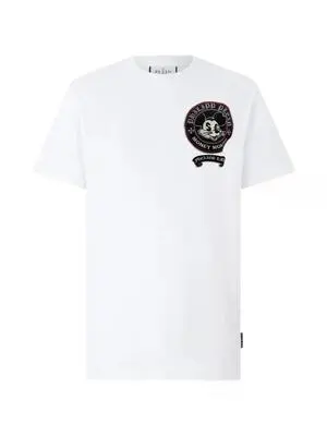 Philipp Plein Jersey T-shirt Round-neck Ss Money Mouse - White