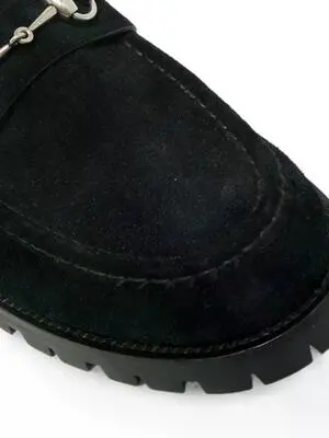 Gucci Horsebit Suede Loafers