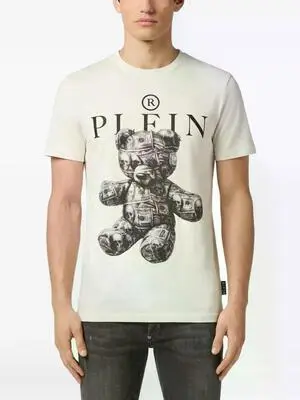 Philipp Plein Jersey T-shirt Skull Teddy Dollar