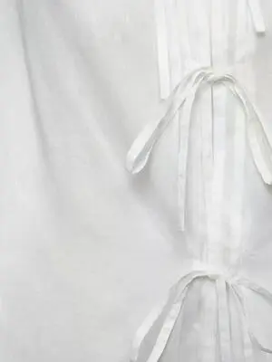 Roberto Cavalli Smocked Ruffled Blouse