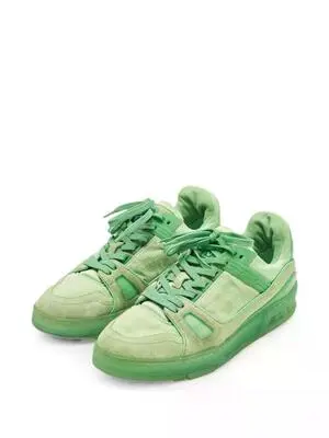 LOUIS VUITTON Trainer Monogram Sneakers - Green