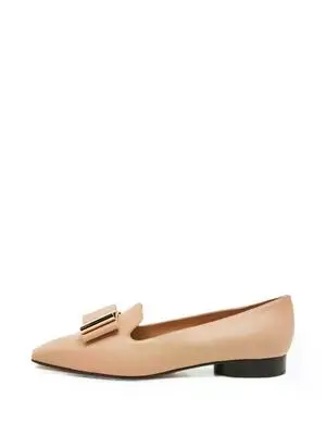 FERRAGAMO Leda Bow Detail Loafers
