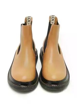 Loewe Elasticated Side Chelsea Boots - Neutrals