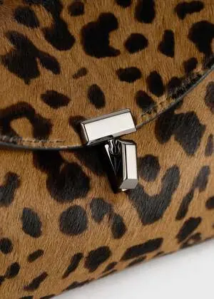 TOTEME Mini T-lock Pony Hair Clutch