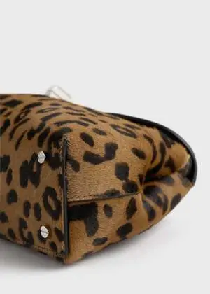 TOTEME Mini T-lock Pony Hair Clutch