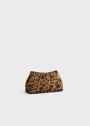 TOTEME Mini T-lock Pony Hair Clutch