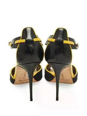 Manolo Blahnik Woven Ankle-strap Sandals