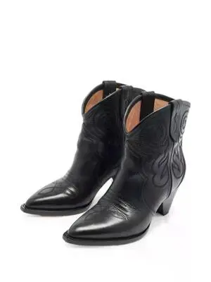 ISABEL MARANT VINTAGE Dewina Leather Ankle Boots