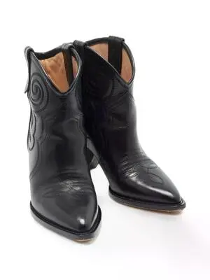 ISABEL MARANT VINTAGE Dewina Leather Ankle Boots