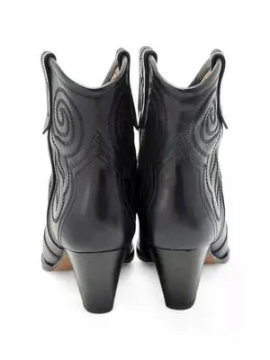 ISABEL MARANT VINTAGE Dewina Leather Ankle Boots