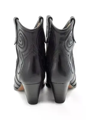 ISABEL MARANT VINTAGE Dewina Leather Ankle Boots